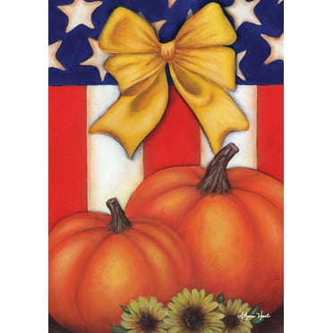 Toland Home Garden Let Us Give Thanks Fall Thanksgiving Flag Double ...