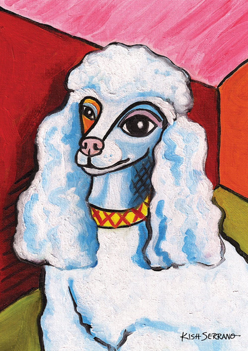 Toland Home Garden Pawcasso-Poodle Poodle Dog Flag Double Sided 28x40 ...