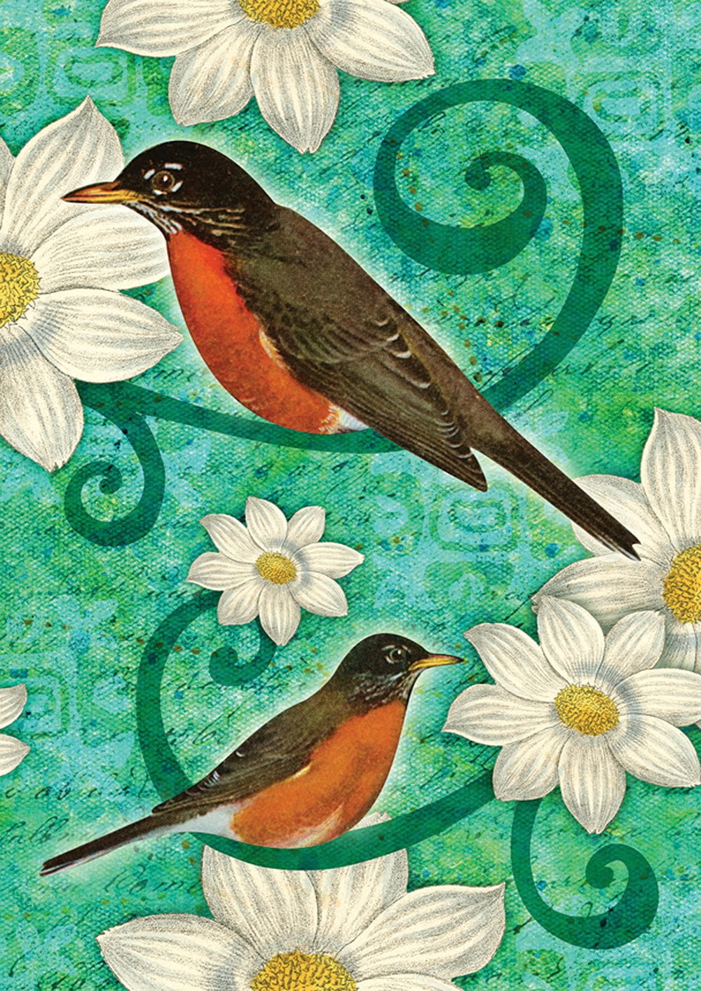 Toland Home Garden Robin Bird Flag Double Sided 28x40 Inch - Walmart.com