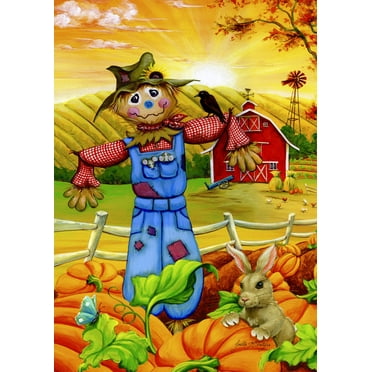 Toland Home Garden Fall Feast Farm Fall Flag Double Sided 28x40 Inch ...