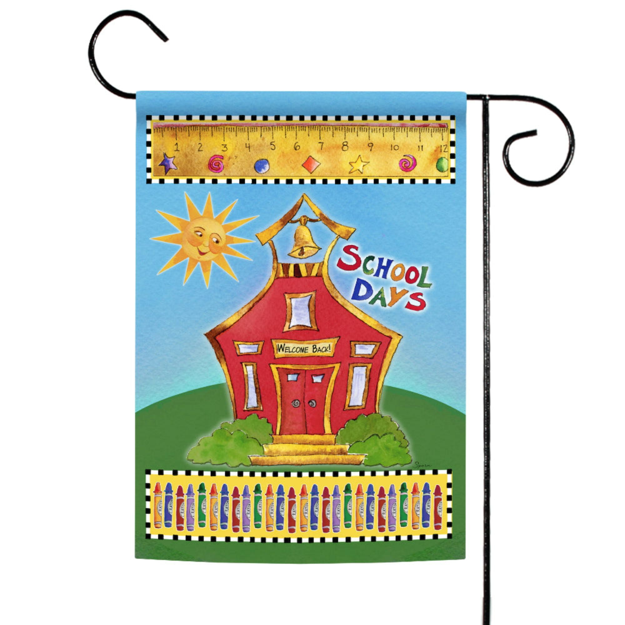Toland Home Garden School House Teacher Classroom Flag Double Sided ...