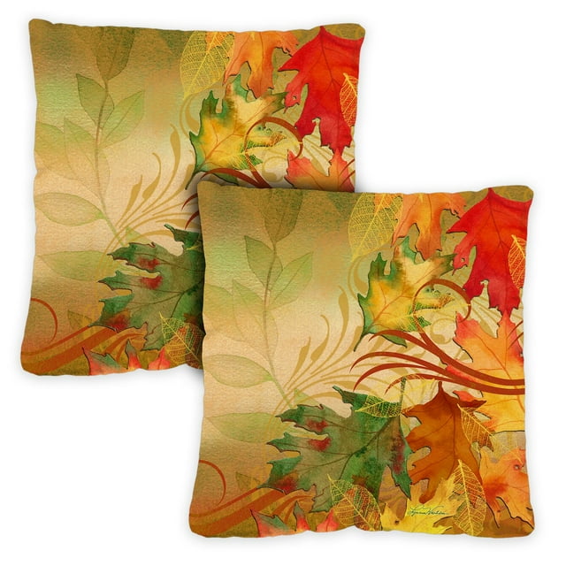Toland Home Garden Accent Decor, Set of 2 Autumn Aria Fall Decorative ...