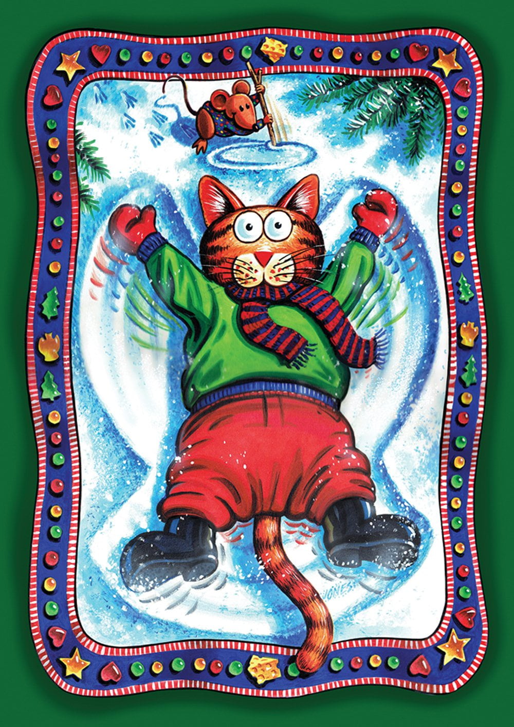 Toland Home Garden Snow Angel Kitty cat Winter Flag Double Sided 28x40 ...