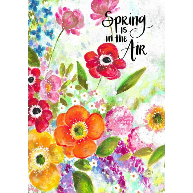 Toland Home Garden Spring Is In The Air Flower Spring Flag Double Sided ...
