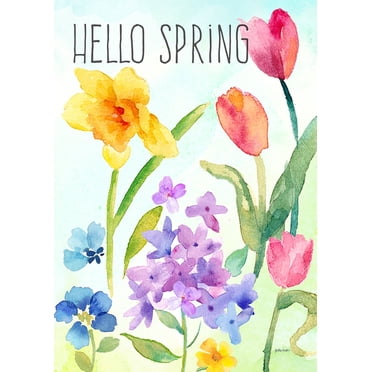 Toland Home Garden Daffodil Rabbit Spring Easter Flag Double Sided ...