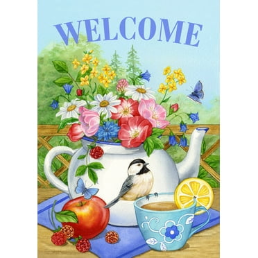 Toland Home Garden Fall Garden Flower Fall Flag Double Sided 28x40 Inch ...