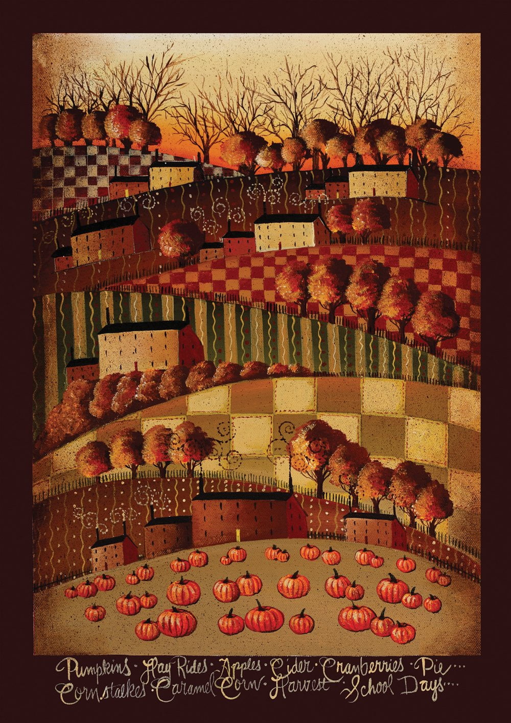 Toland Home Garden Think Fall Farm Fall Flag Double Sided 12x18 Inch ...