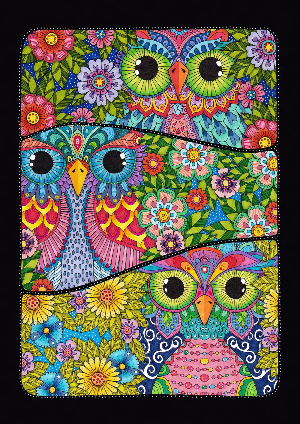 Toland Home Garden Three Owls Bird Owl Flag Double Sided 28x40 Inch ...