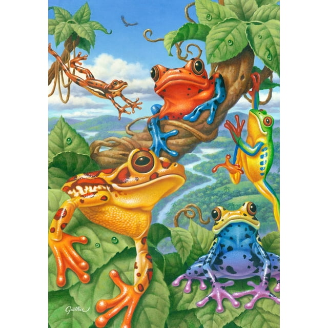 Toland Home Garden Tree Frog Jungle Frog Flag Double Sided 28x40 Inch ...