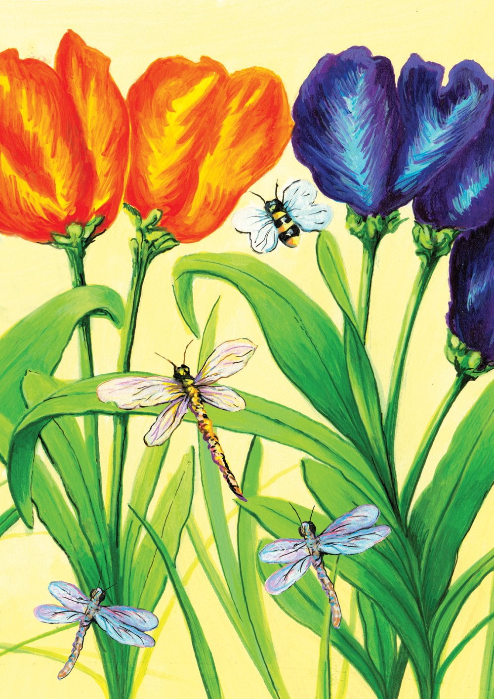 Toland Home Garden Tulip Flight Flower Spring Flag Double Sided 28x40 ...