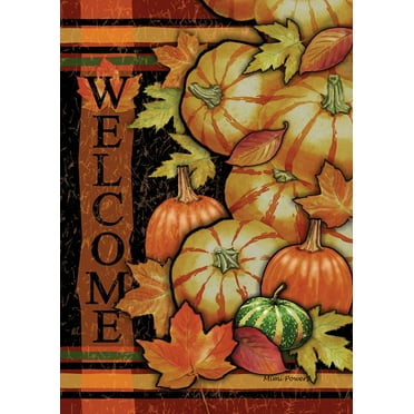Toland Home Garden Farm Pumpkin Fall Flag Double Sided 28x40 Inch ...
