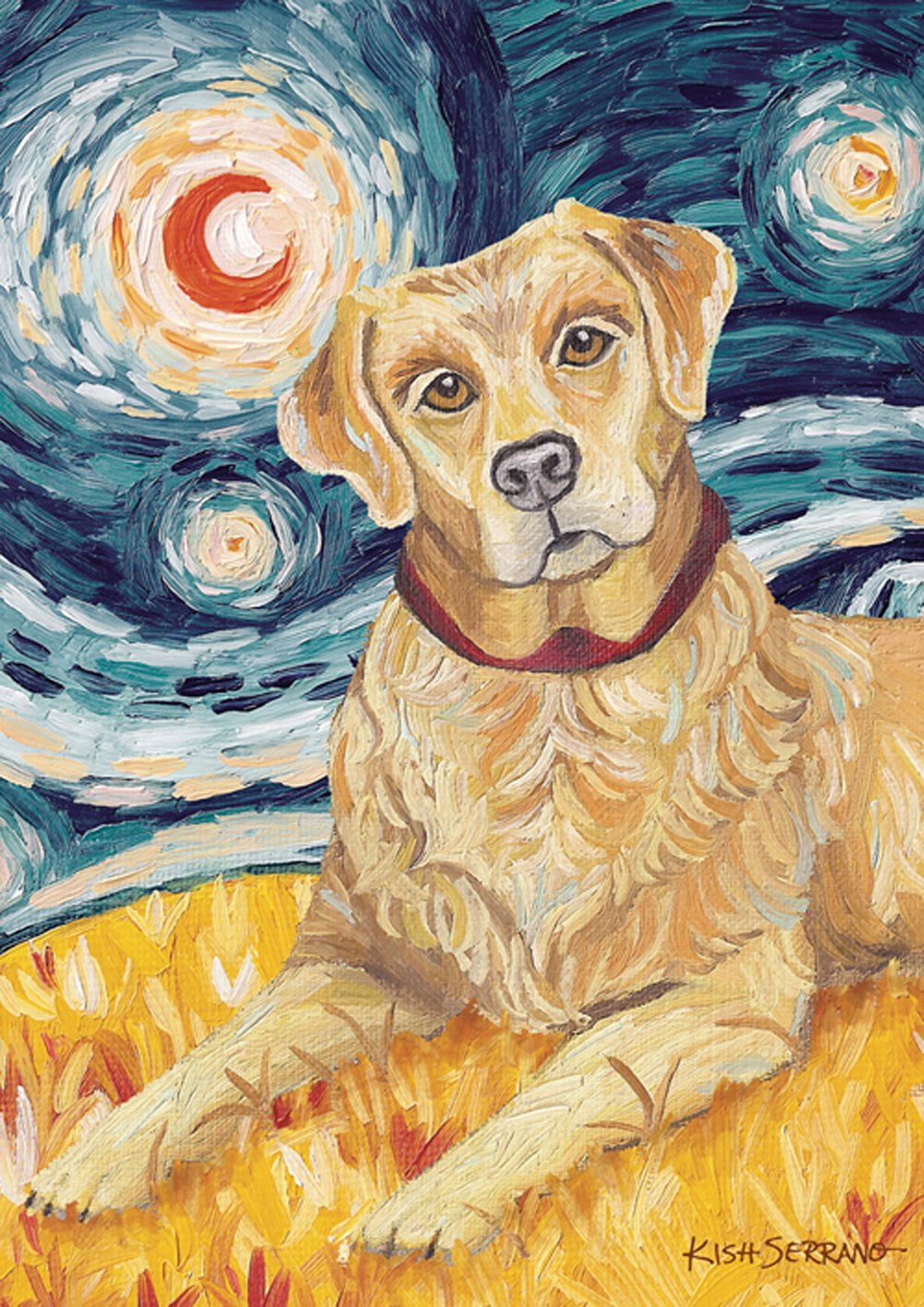 Toland Home Garden Dog Lovers Yellow Lab Outdoor Garden Flag 18" x 12.5 ...