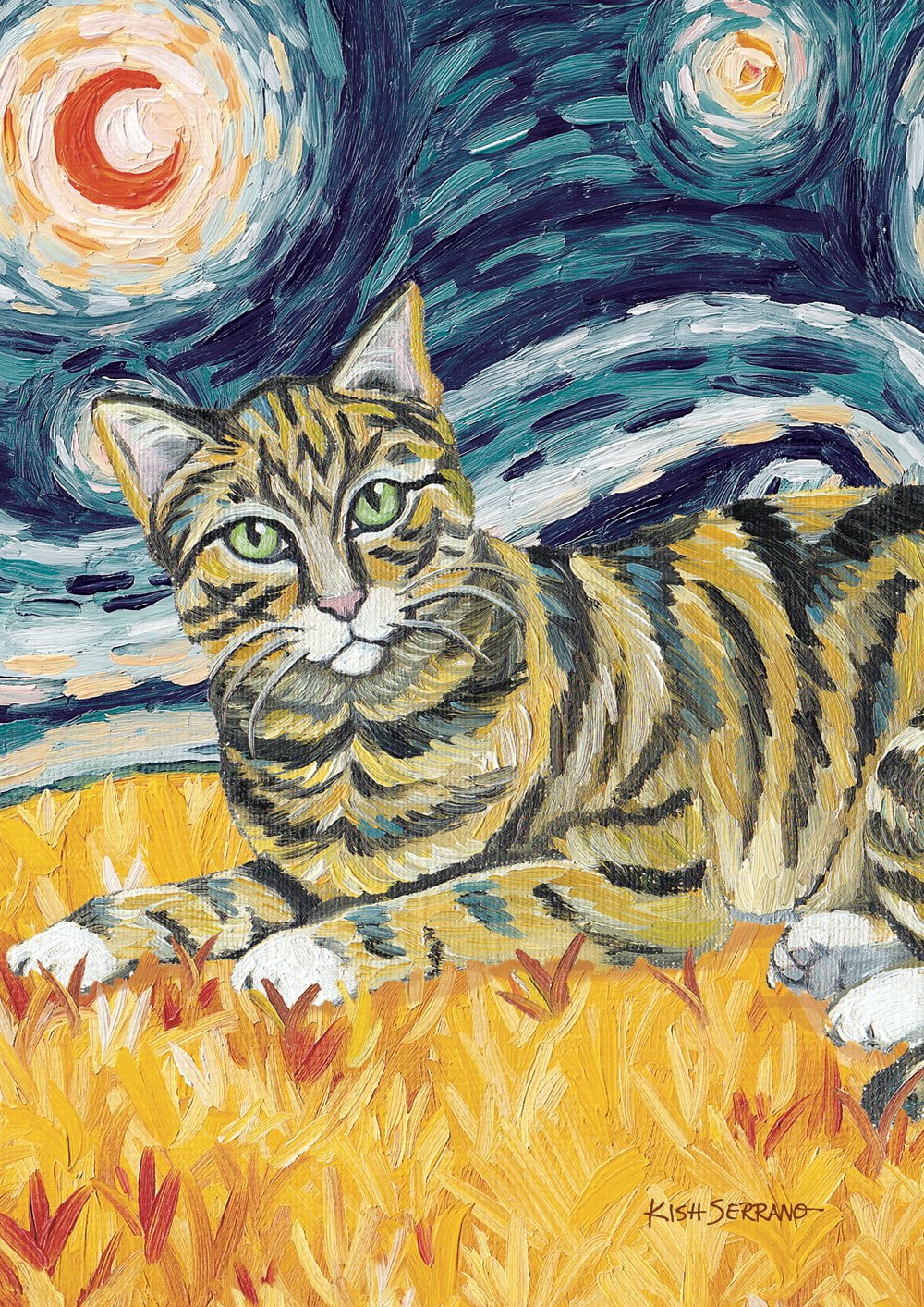 Toland Home Garden Van Meow- Tabby Kitty Tabby Cat Flag Double Sided ...