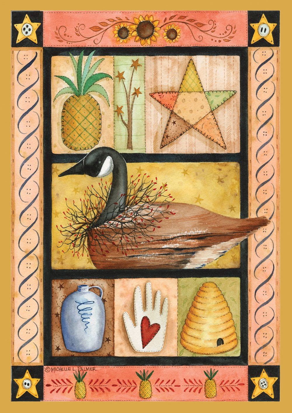 Toland Home Garden Welcome Goose Bird Flag Double Sided 12x18 Inch ...