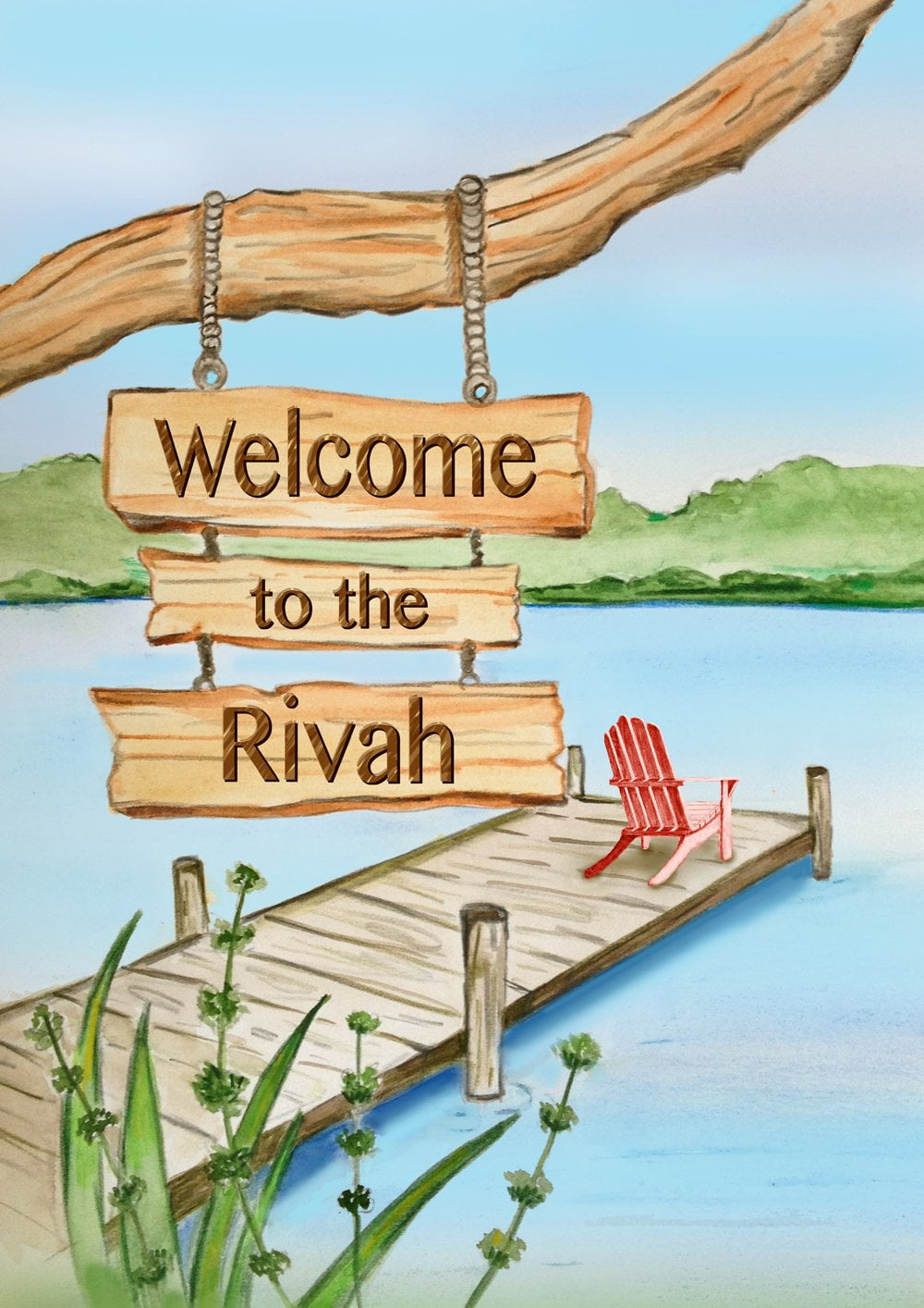 Toland Home Garden Welcome to the Rivah River summer Flag Double Sided ...