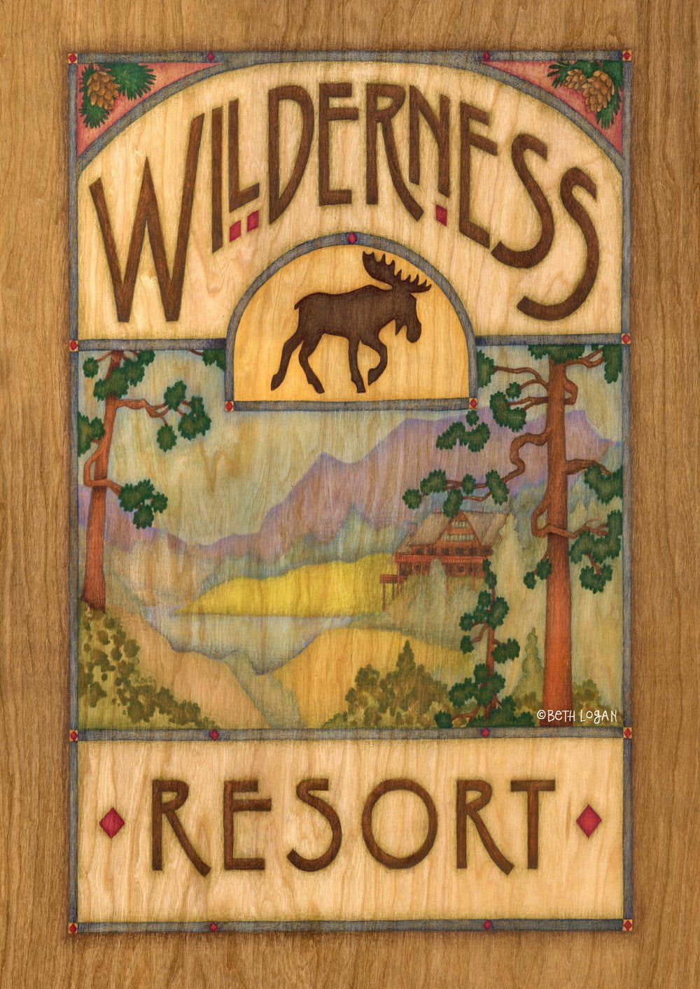 Toland Home Garden Wilderness Resort Welcome Flag Double Sided 12x18 ...