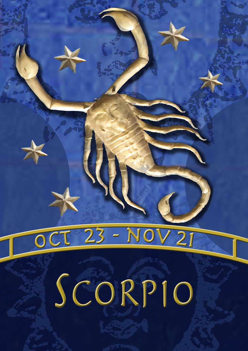 Toland Home Garden Zodiac-Scorpio Astrological Scorpio Flag Double ...