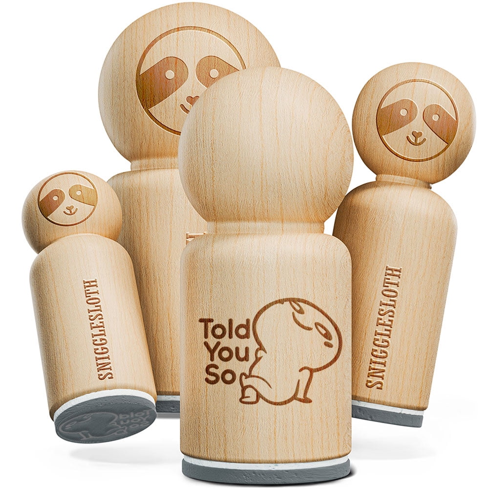 Told You So Funny Smug Smile Rubber Stamp for Stamping Crafting ...