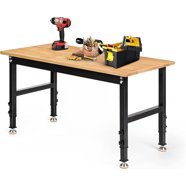 Hanover 24-In. Wide Natural Wood Motorized Work Bench with Adjustable ...