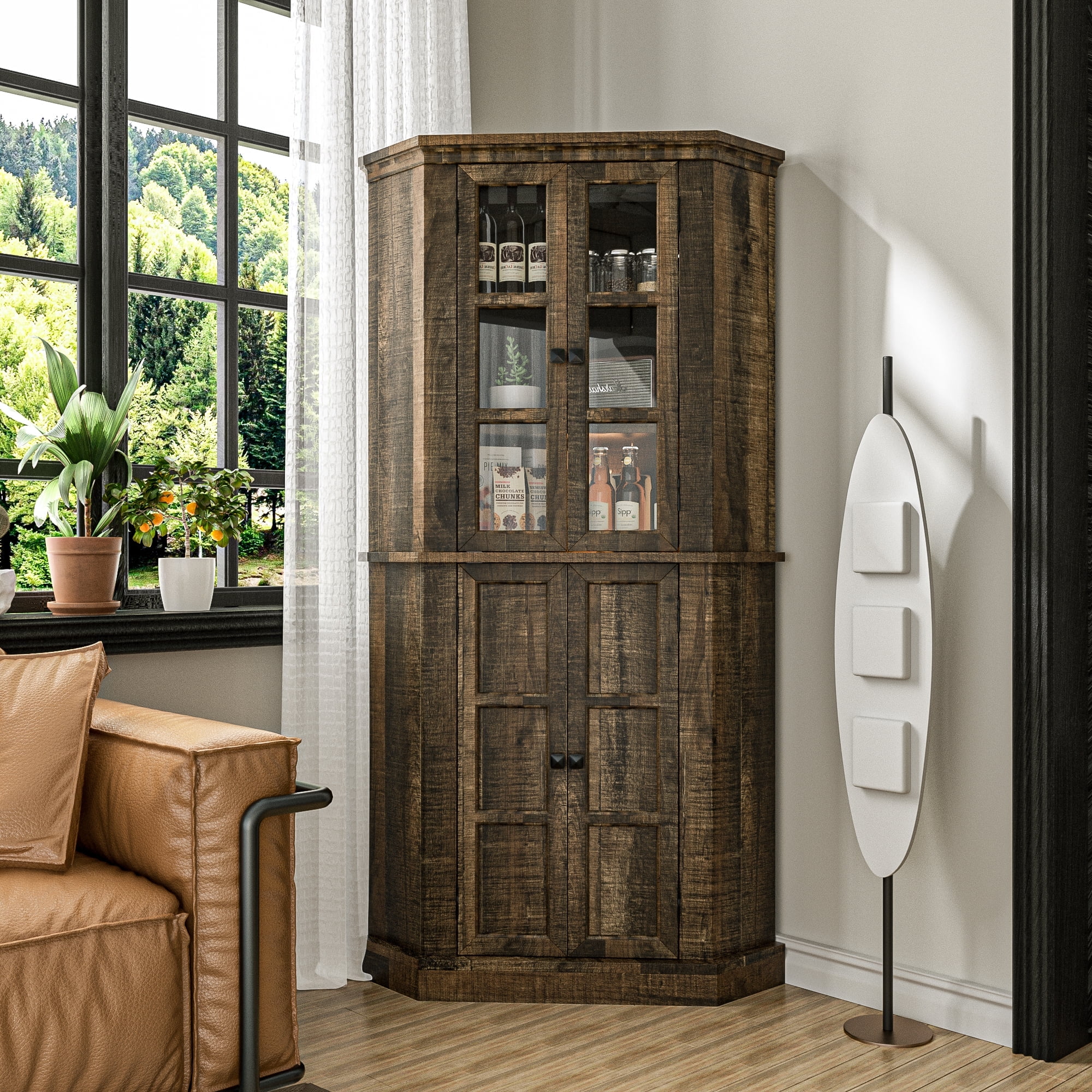 Corner unit pantry store