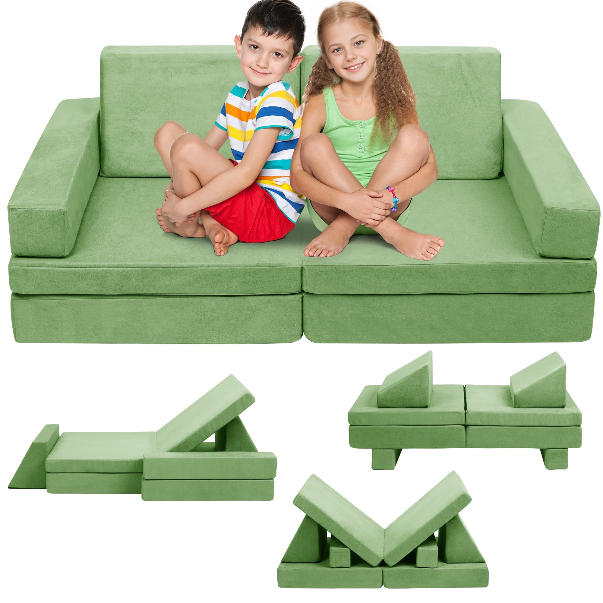 Tolead Toddler's Playroom Building Sofa, Kids Bedroom Modular Play ...
