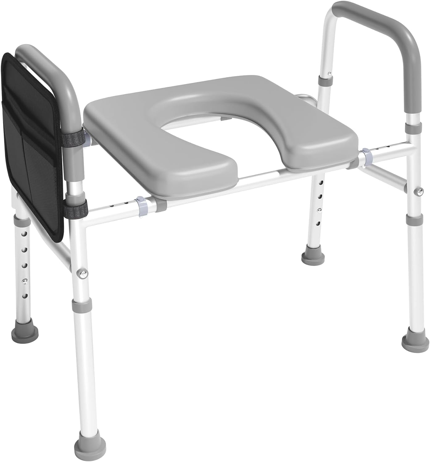 Tolead Elevated Raised Toilet Seat for Seniors, Adjustable Height ...