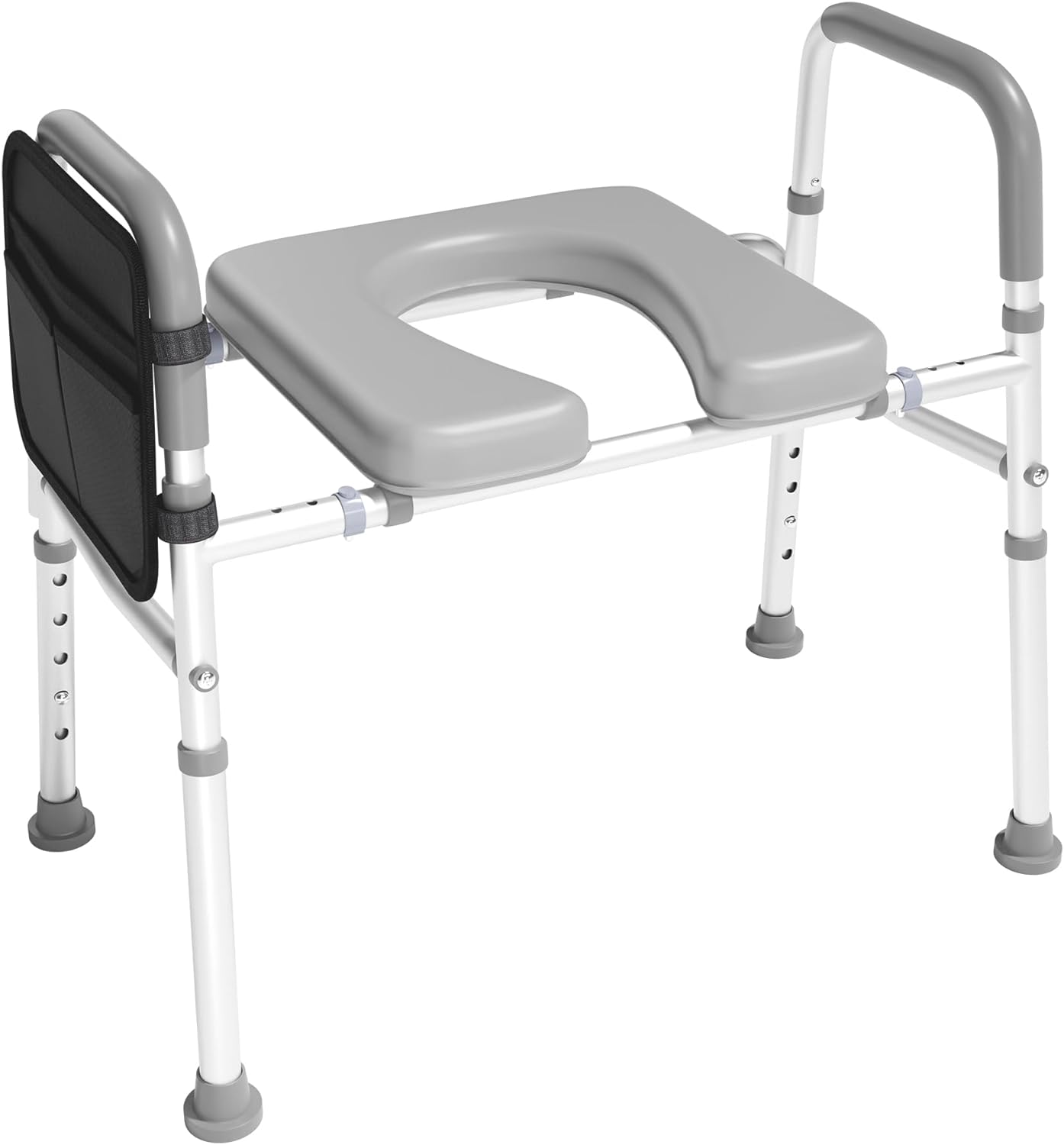 Cardinal Health Heavy Duty Raised Toilet Seat, with Lock, 600 lb ...