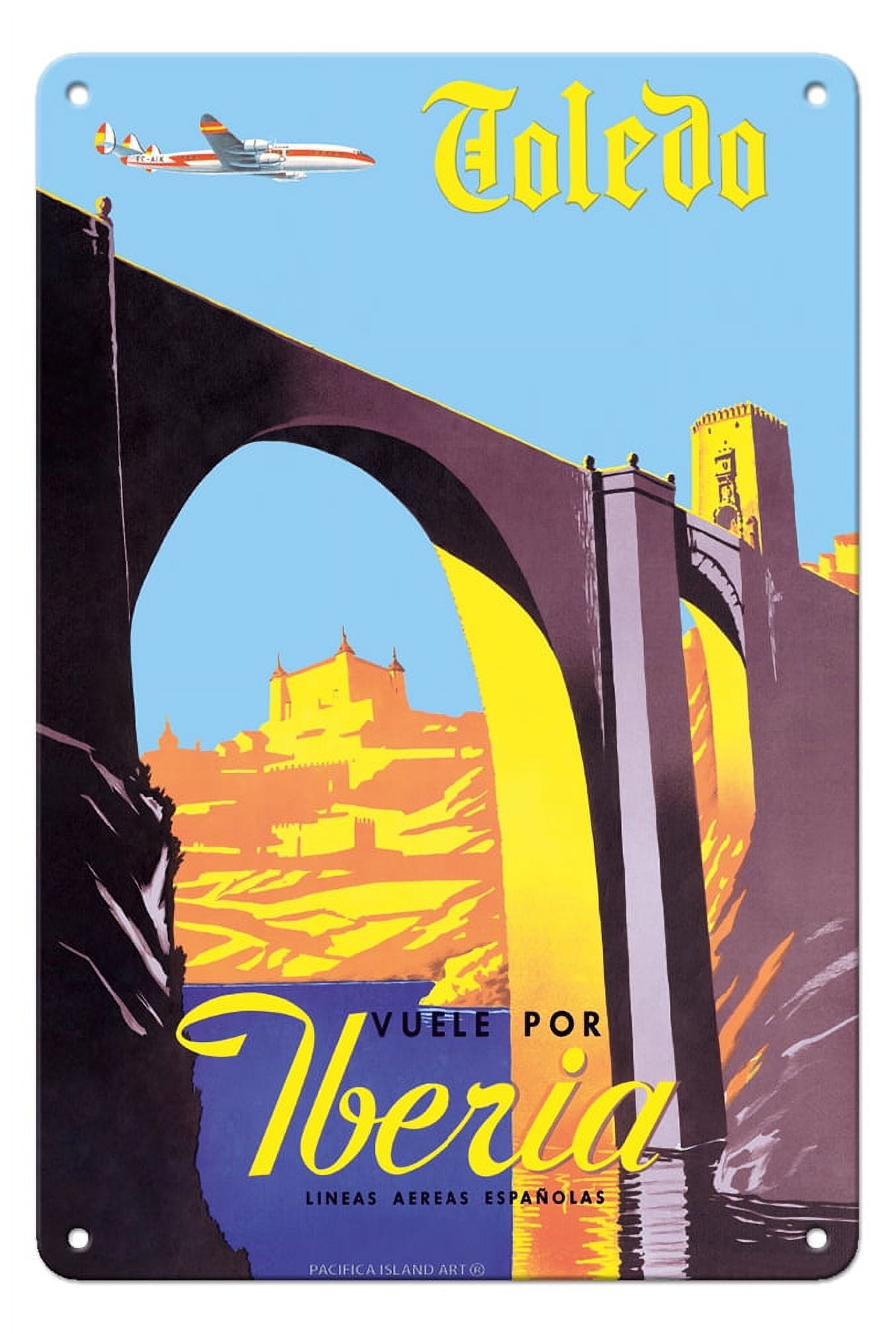 Toledo Spain - The Imperial City - Vuele Por (Fly by) Iberia Air Lines ...