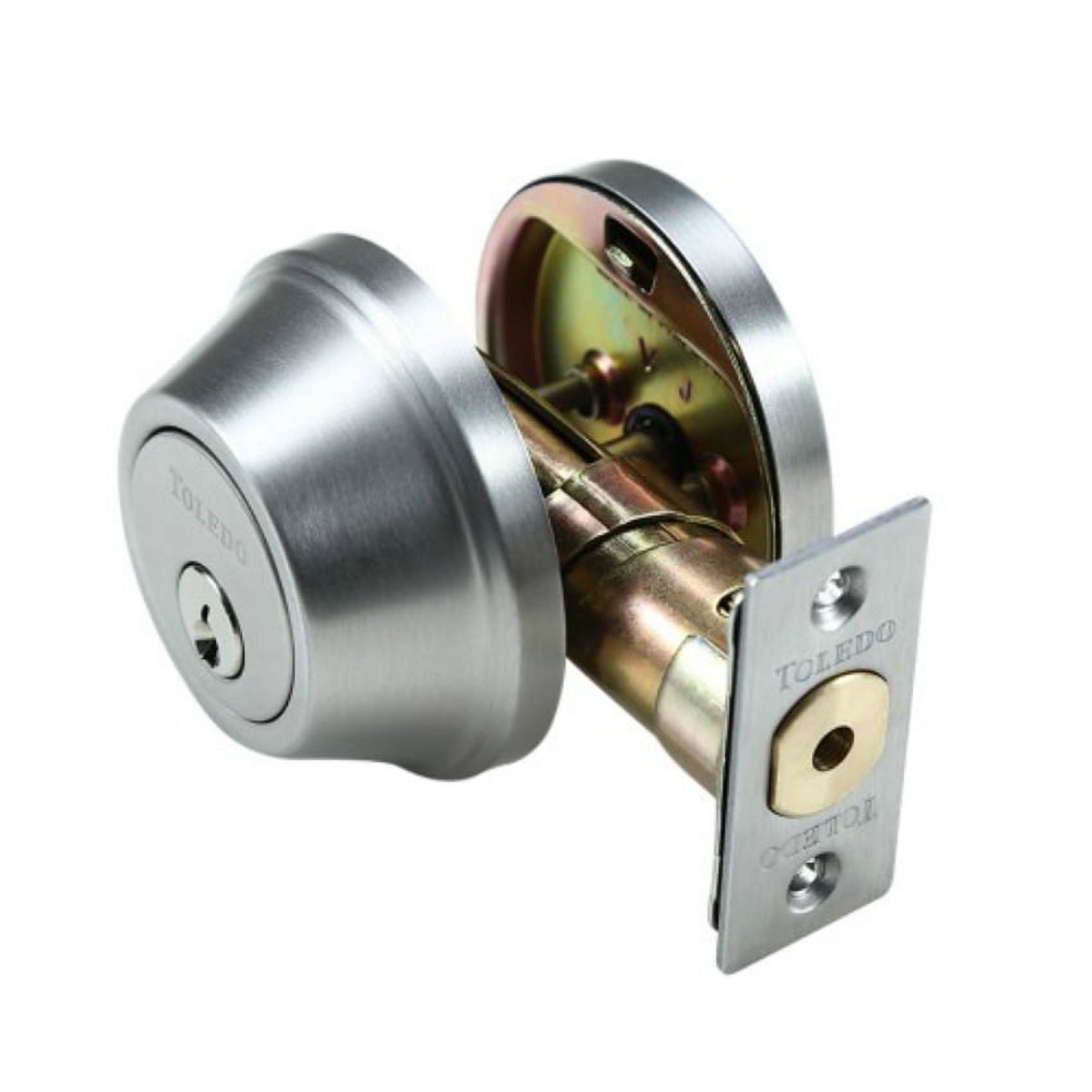Toledo Stainless Steel Single Cylinder Deadbolt, Screws, Keys and Latch ...