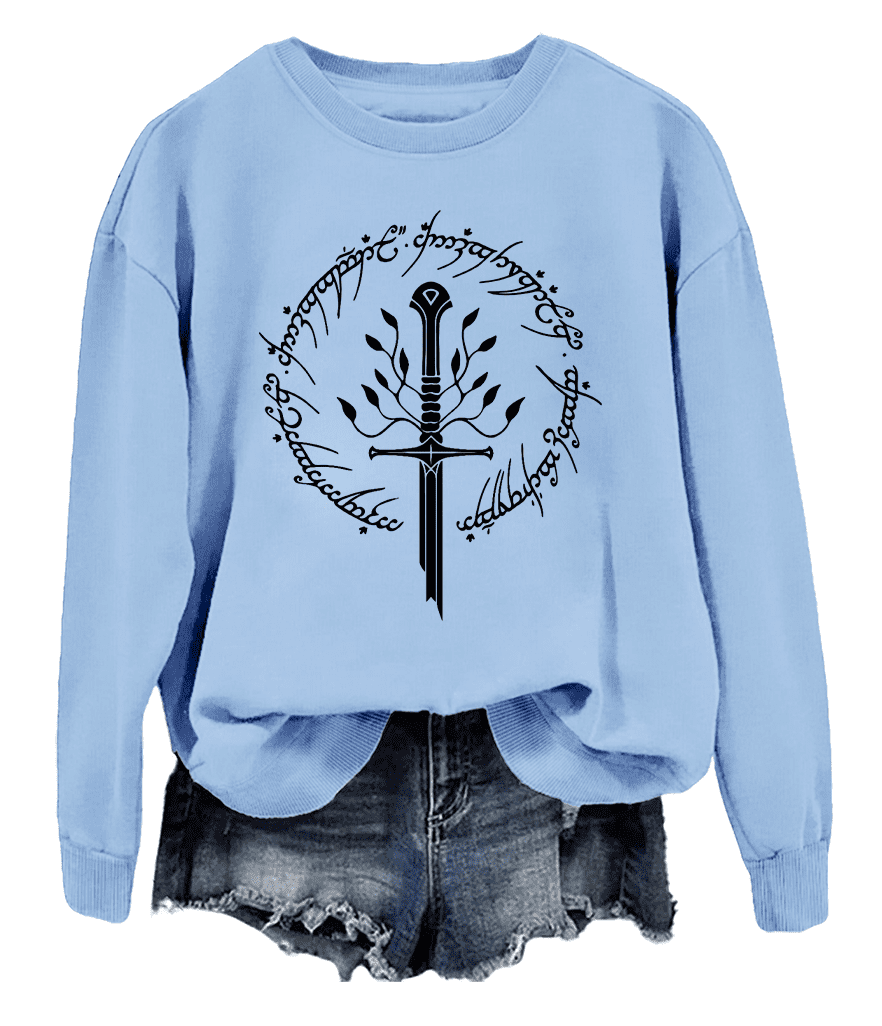 Tolkien Sweatshirt, Narsil Broken Blade Sweatshirt, Narsil LOTR ...
