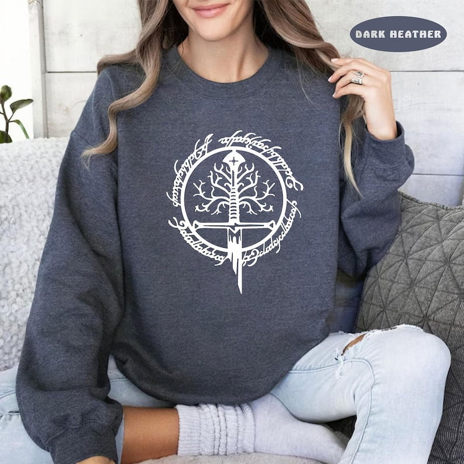 Tolkien Sweatshirt Narsil Broken Blade Sweater Lotr Crewneck Lord of ...