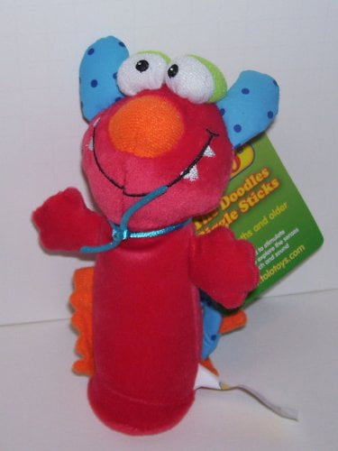 Tolo Doodles Giggle Sticks Red Monster Baby Squeaker Toy - Walmart.com