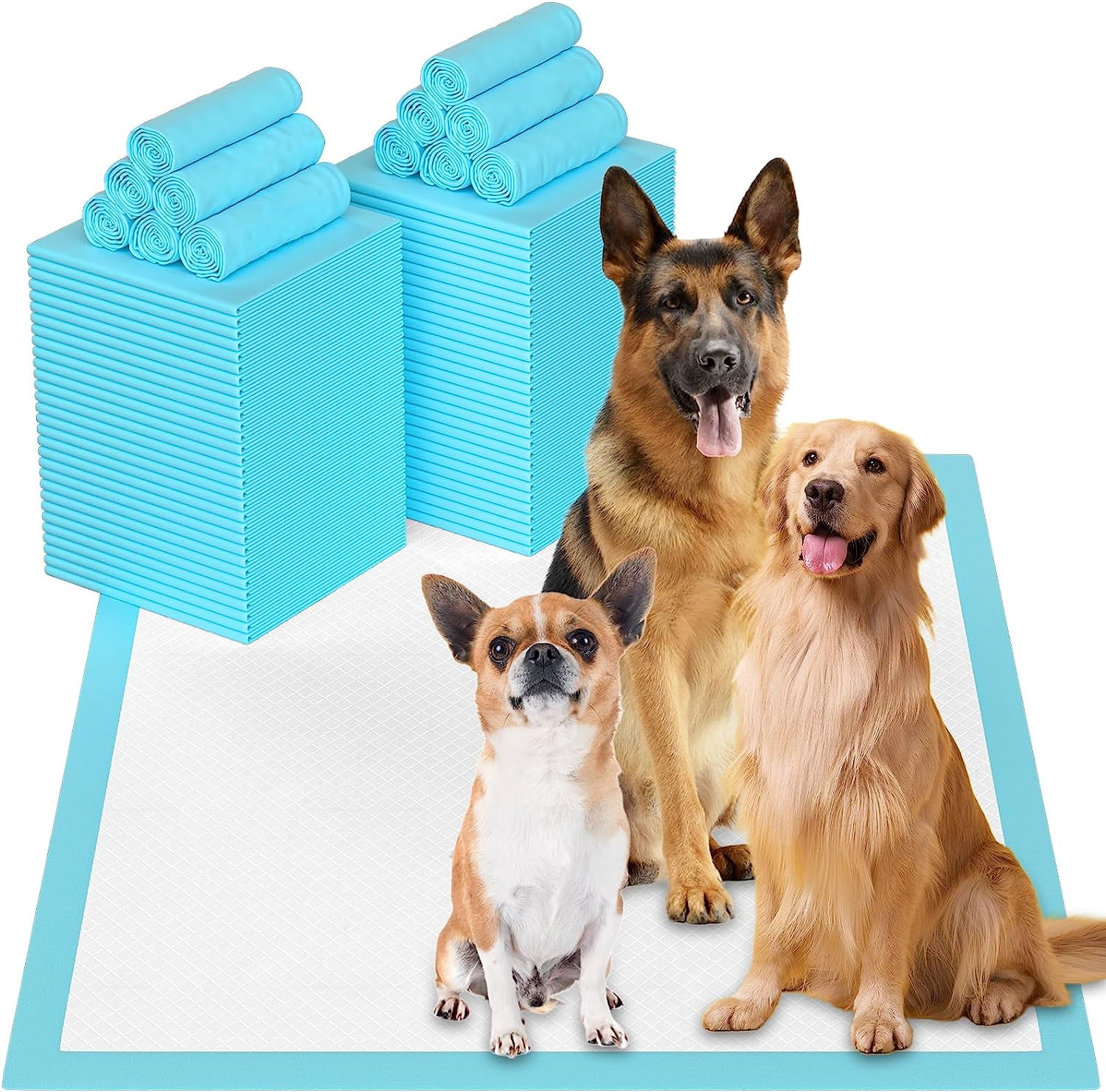 Tolobeve Dog Training Pads, XXL, 30 in x 36 in, 60 Count Disposable Dog ...