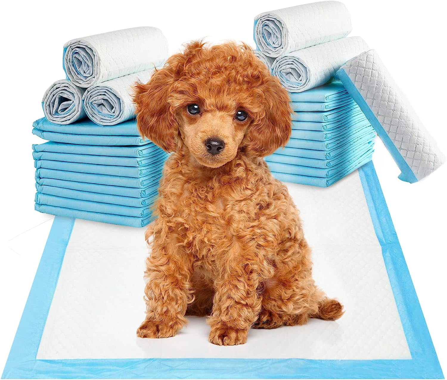 Tolobeve Puppy Pads 50 Count 18"x24" Pet Training Pads,Disposable Dog ...