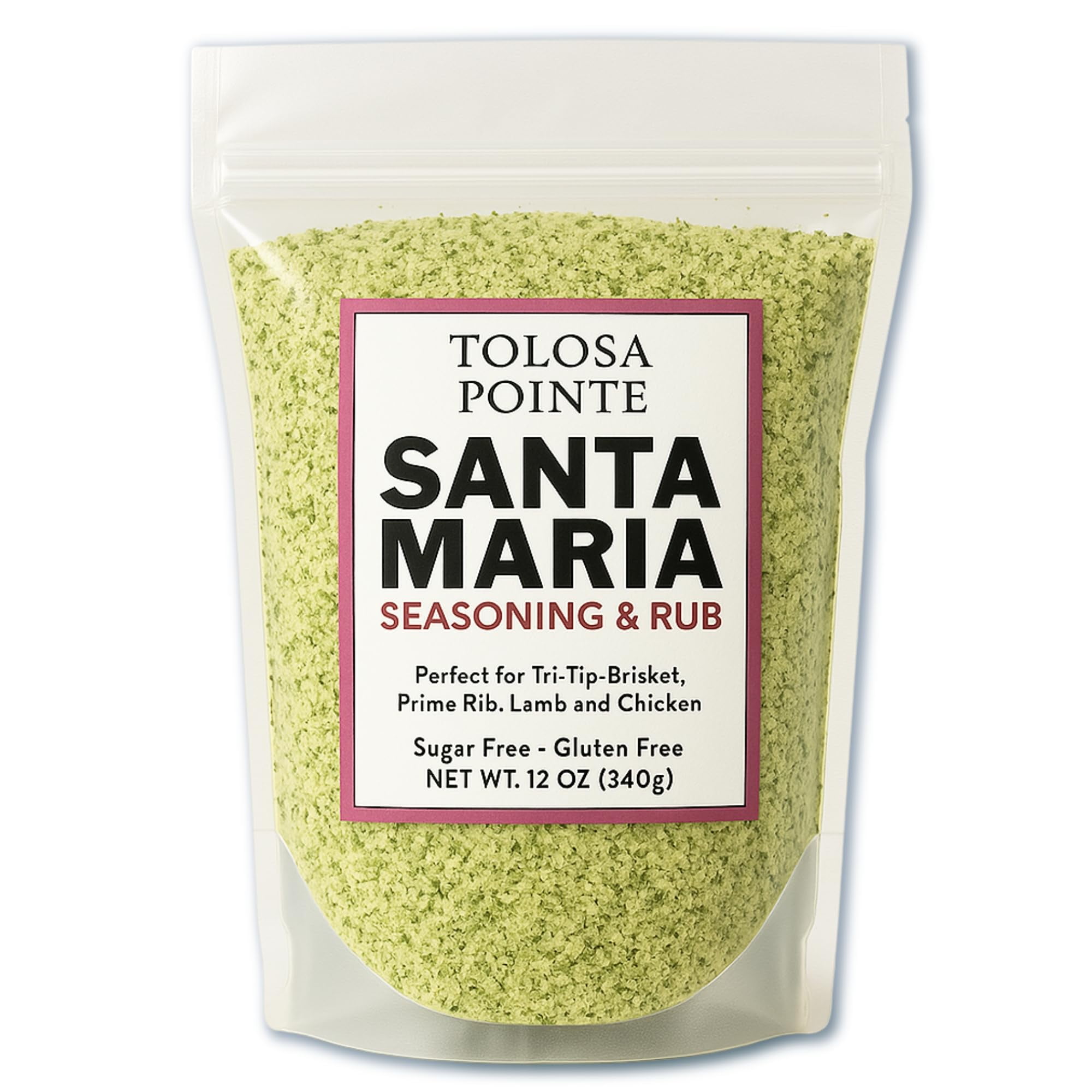 Tolosa Pointe - Santa SAF21 Maria Seasoning 12 Oz, BBQ Rub for Tri Tip, Pork Tenderloin, Steak ...