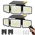 Tolsprint Solar Lights Outdoor, Motion Sensor Security Lights, 156 LED ...