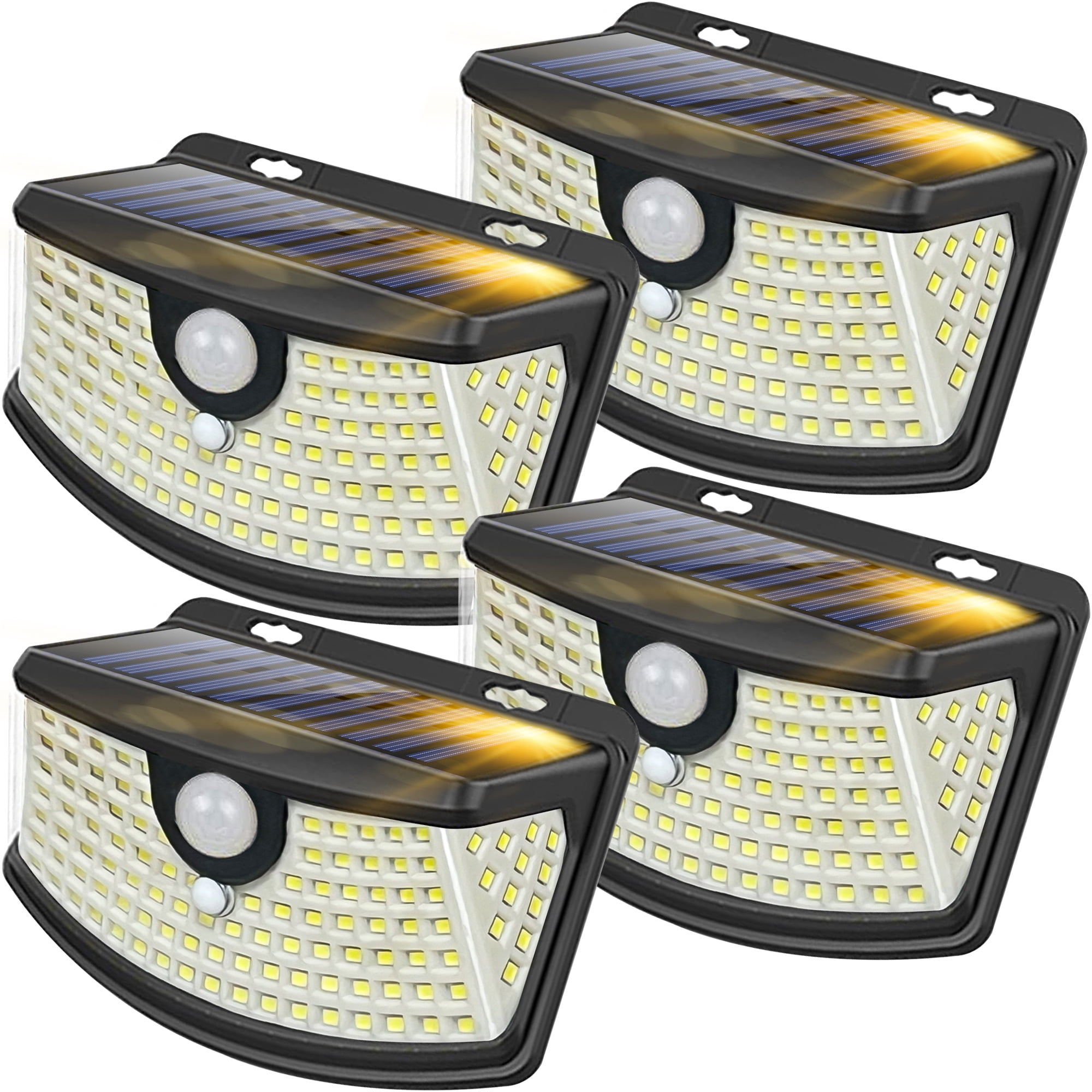 Tolsprint Solar Lights 120 LED with Lights Reflector,270 Degree Wide ...