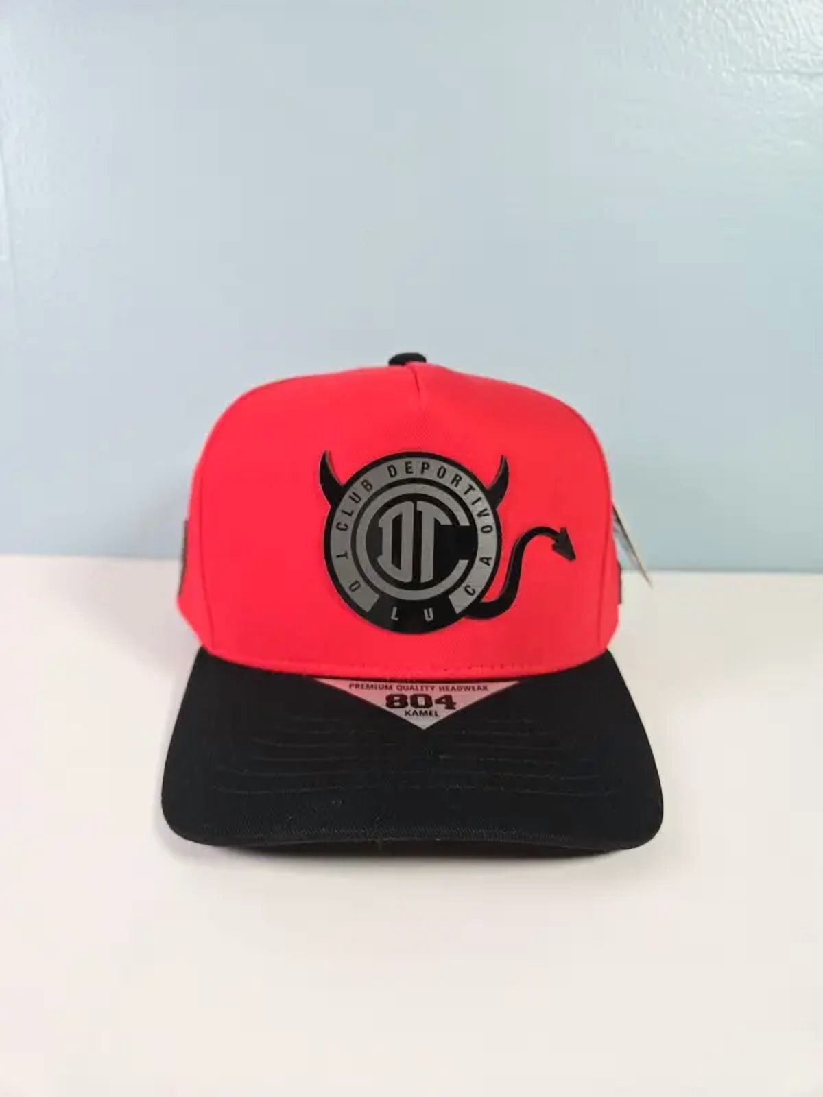 Toluca Devil Logo Cap, Adjustable Snapback Hat with Unique Tail and ...