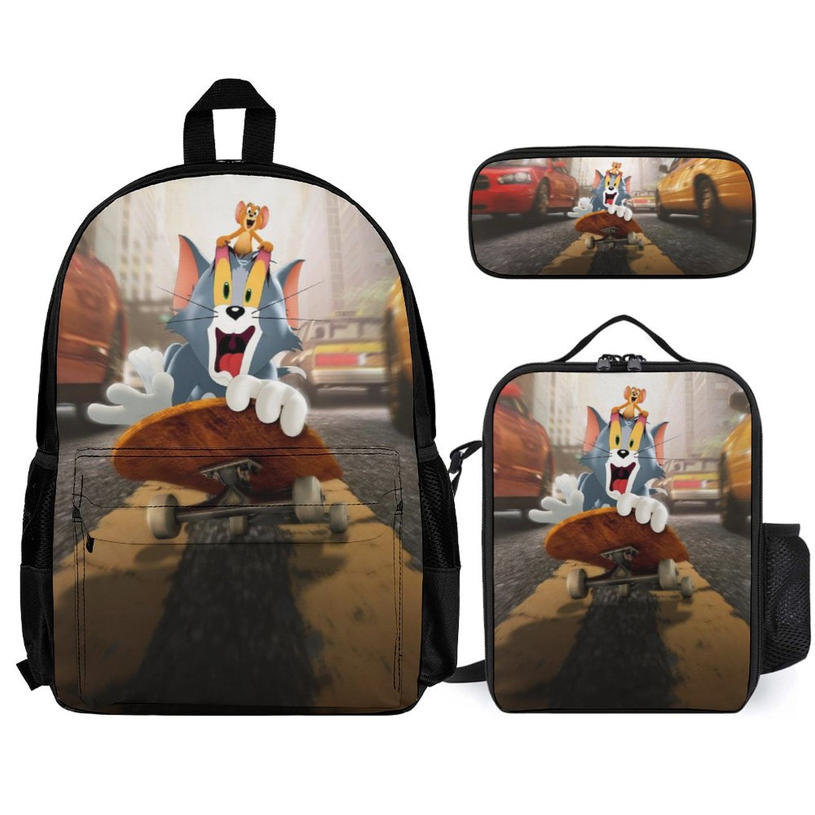 Tom And Jerry 3Pcs Backpacks Sets with Lunch Bag And Pencil Case for ...