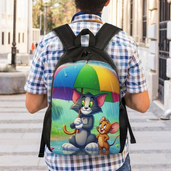 Tom And Jerry Anime Backpack Travel Bag 3d Printing Casual Daypack ...
