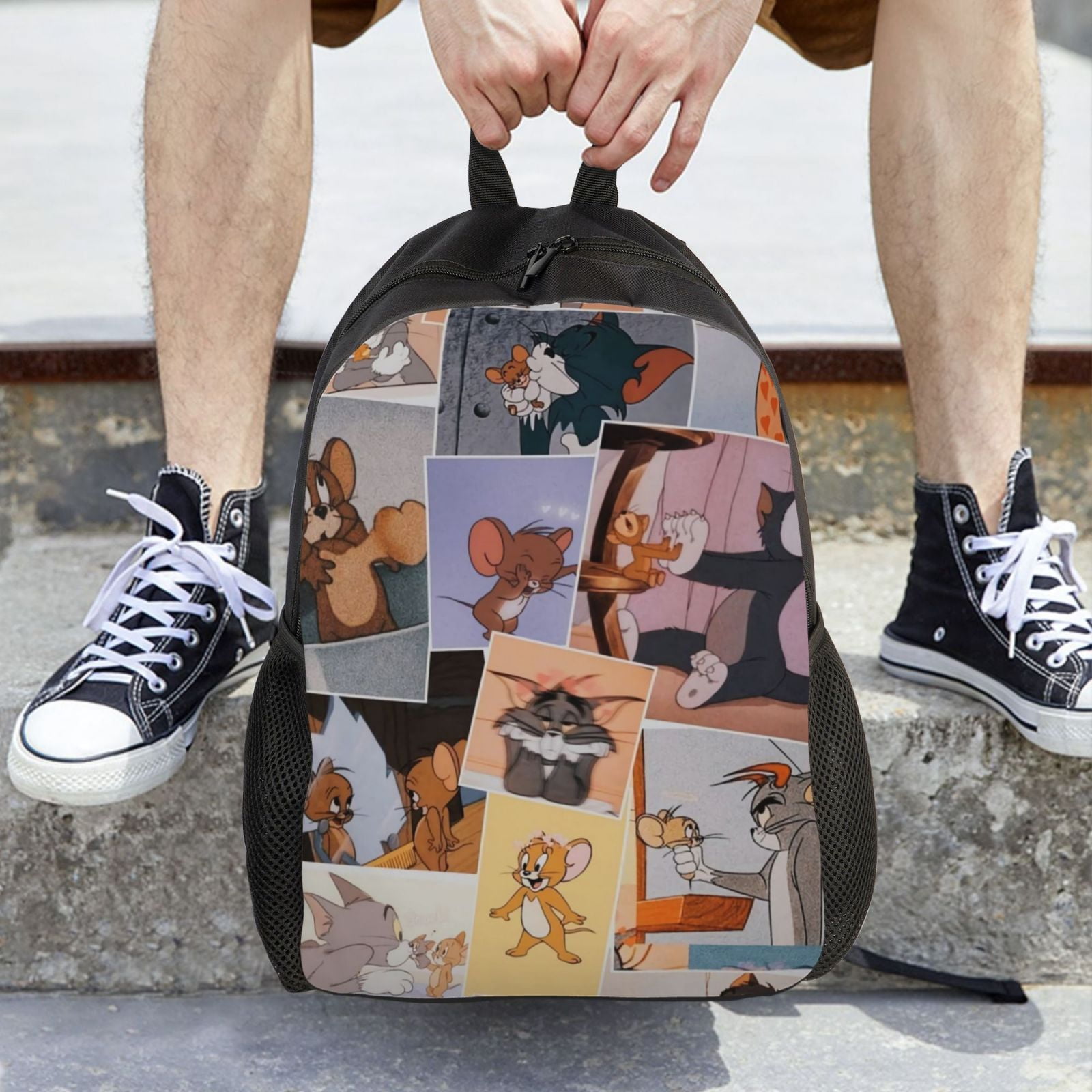 Tom And Jerry Anime Backpack Travel Bag 3d Printing Casual Daypack ...