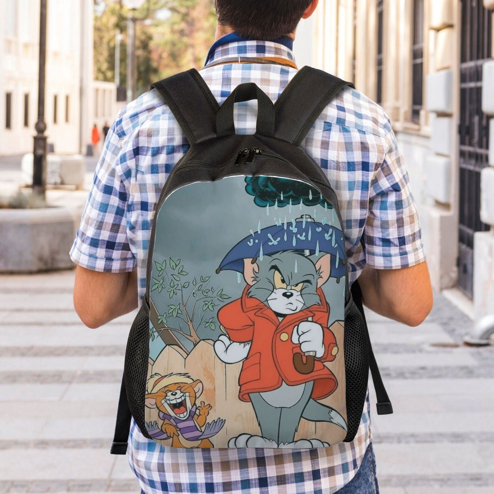Tom And Jerry Anime Backpack Travel Bag 3d Printing Casual Daypack ...