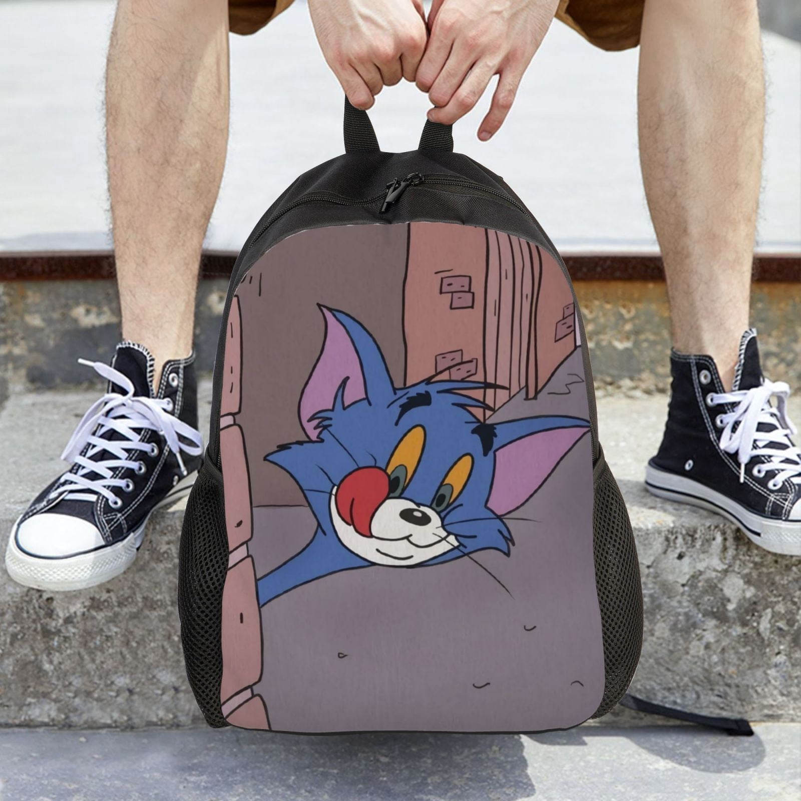 Tom And Jerry Anime Backpack Travel Bag 3d Printing Casual Daypack ...