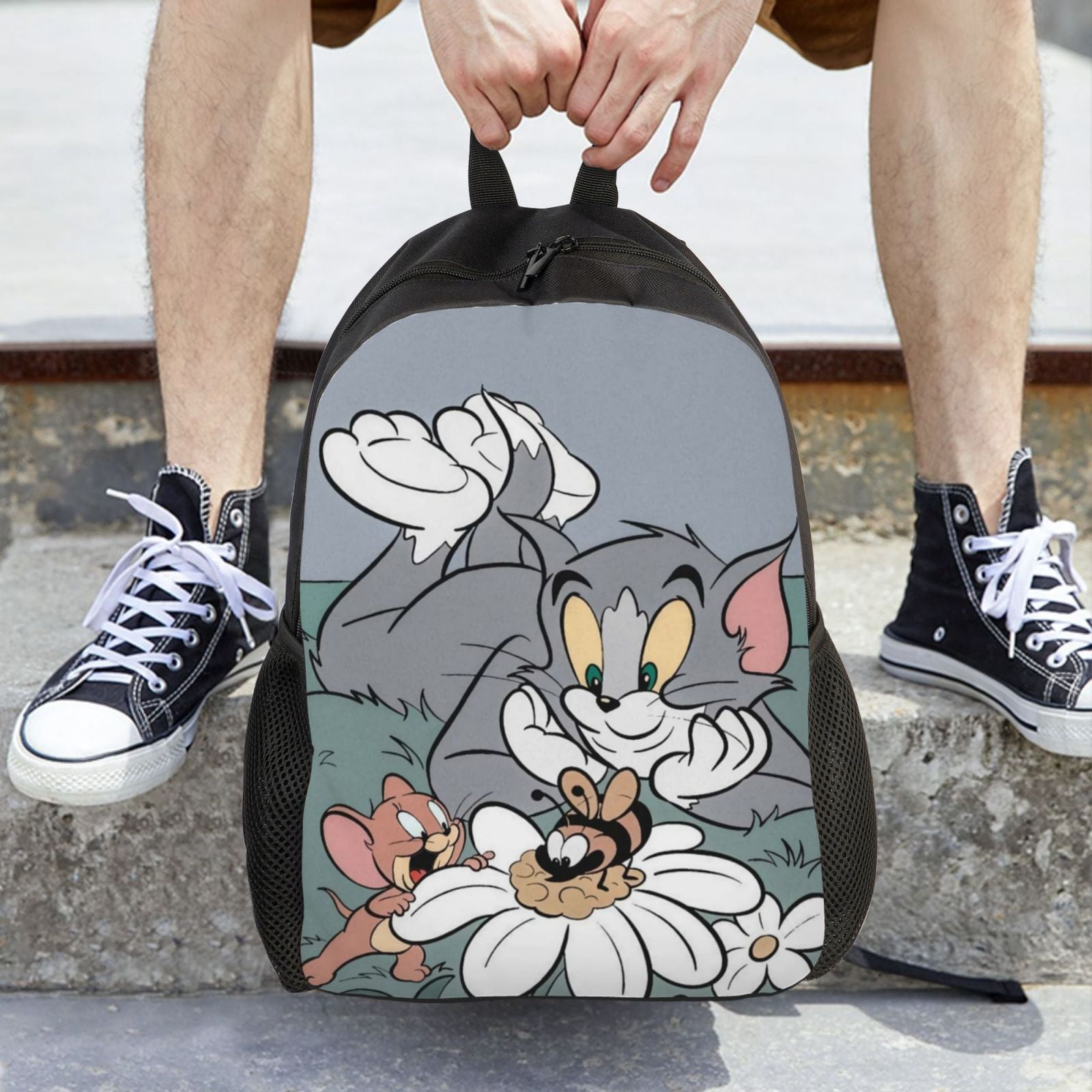 Tom And Jerry Anime Backpack Travel Bag 3d Printing Casual Daypack ...