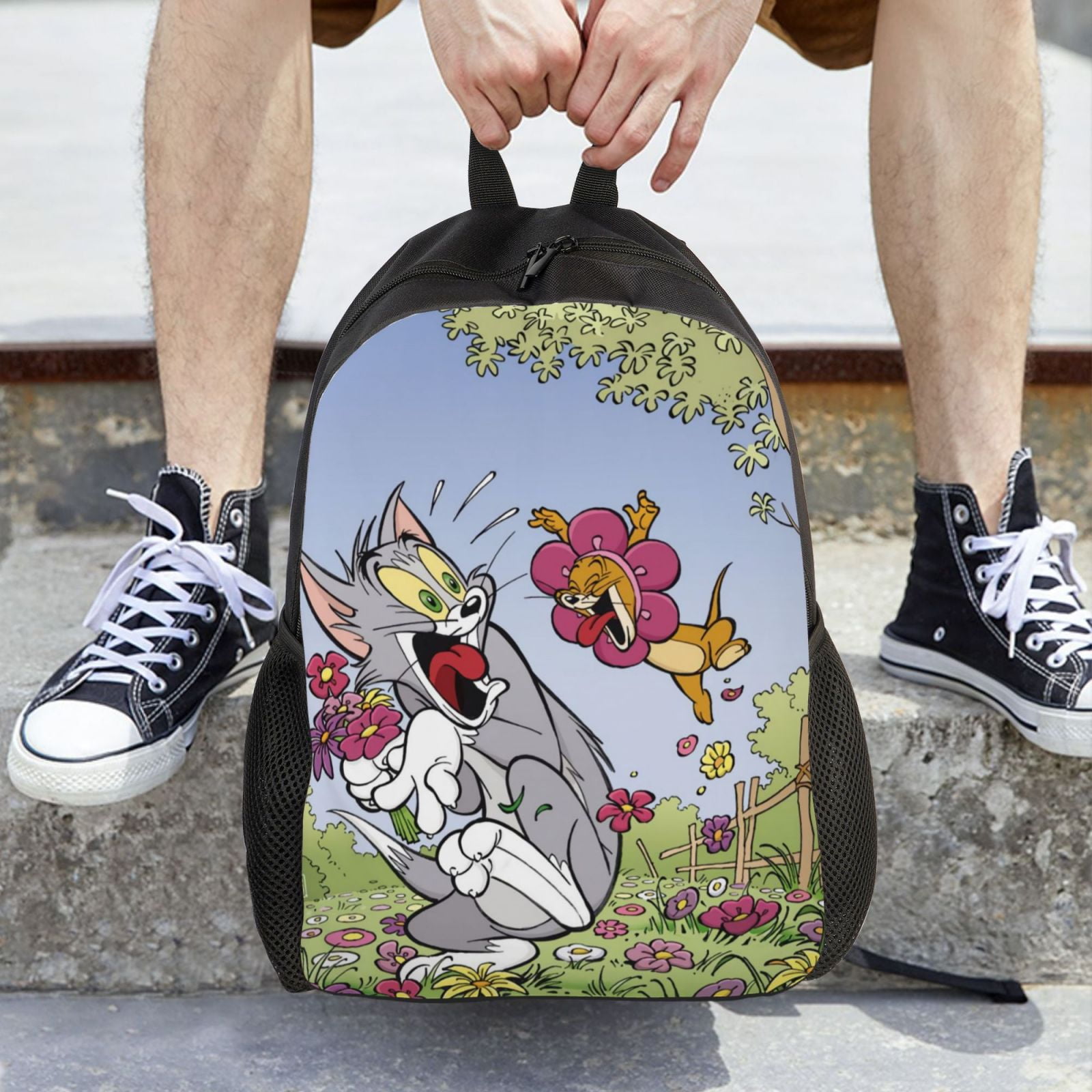 Tom And Jerry Anime Backpack Travel Bag 3d Printing Casual Daypack ...