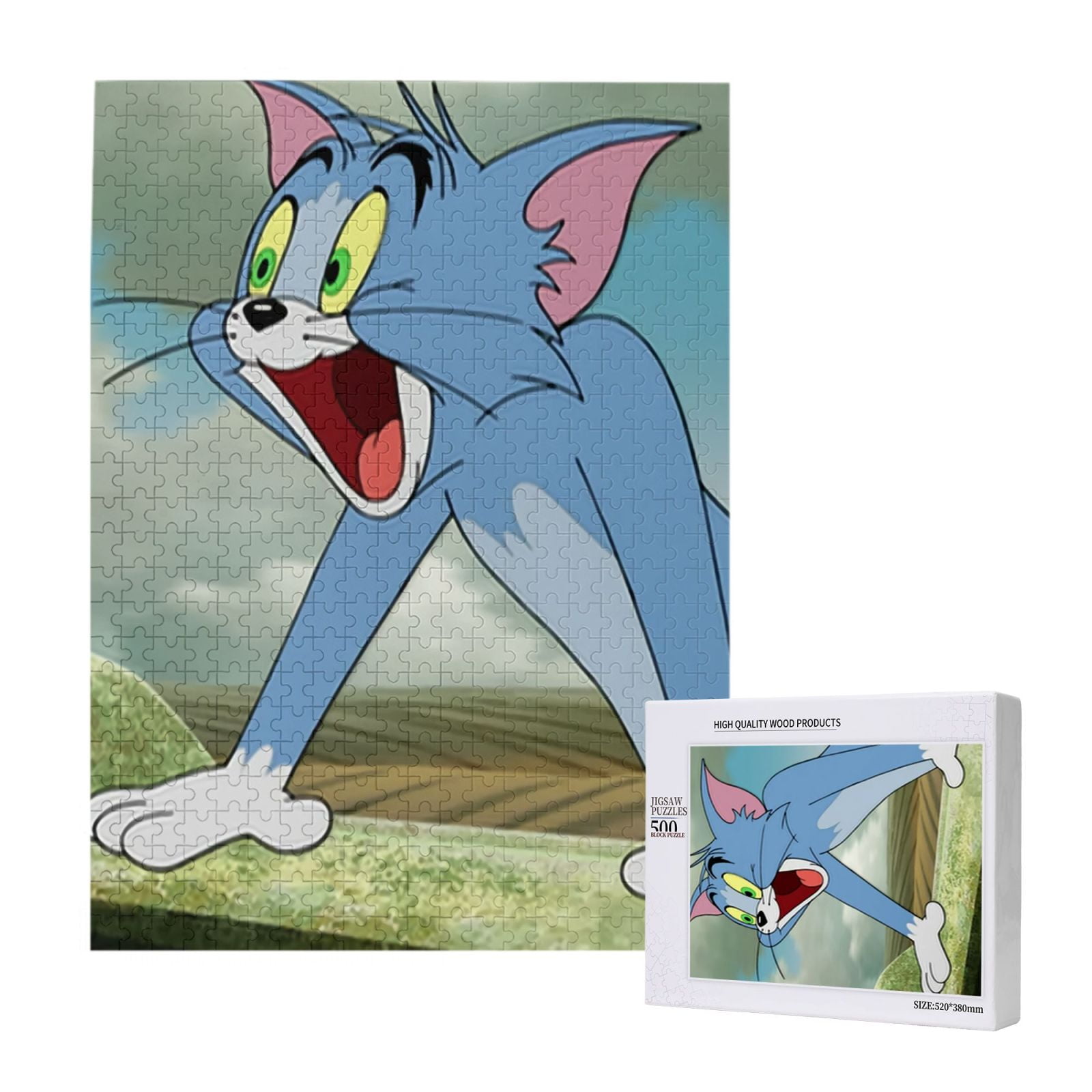 Tom And Jerry Anime Puzzles Boys Girls Teens 300/500/1000 Piece Wooden ...