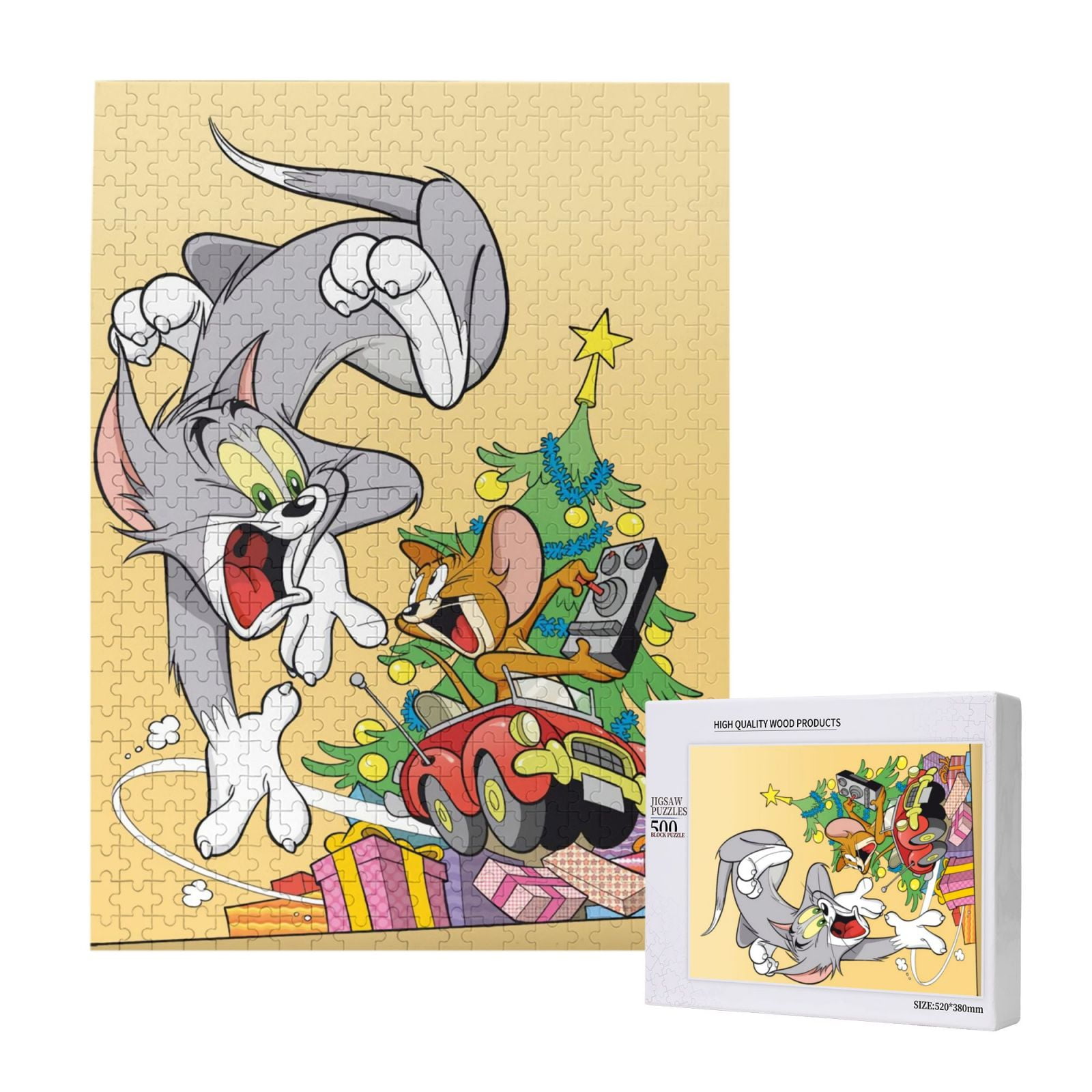 Tom And Jerry Anime Puzzles Boys Girls Teens 300/500/1000 Piece Wooden ...