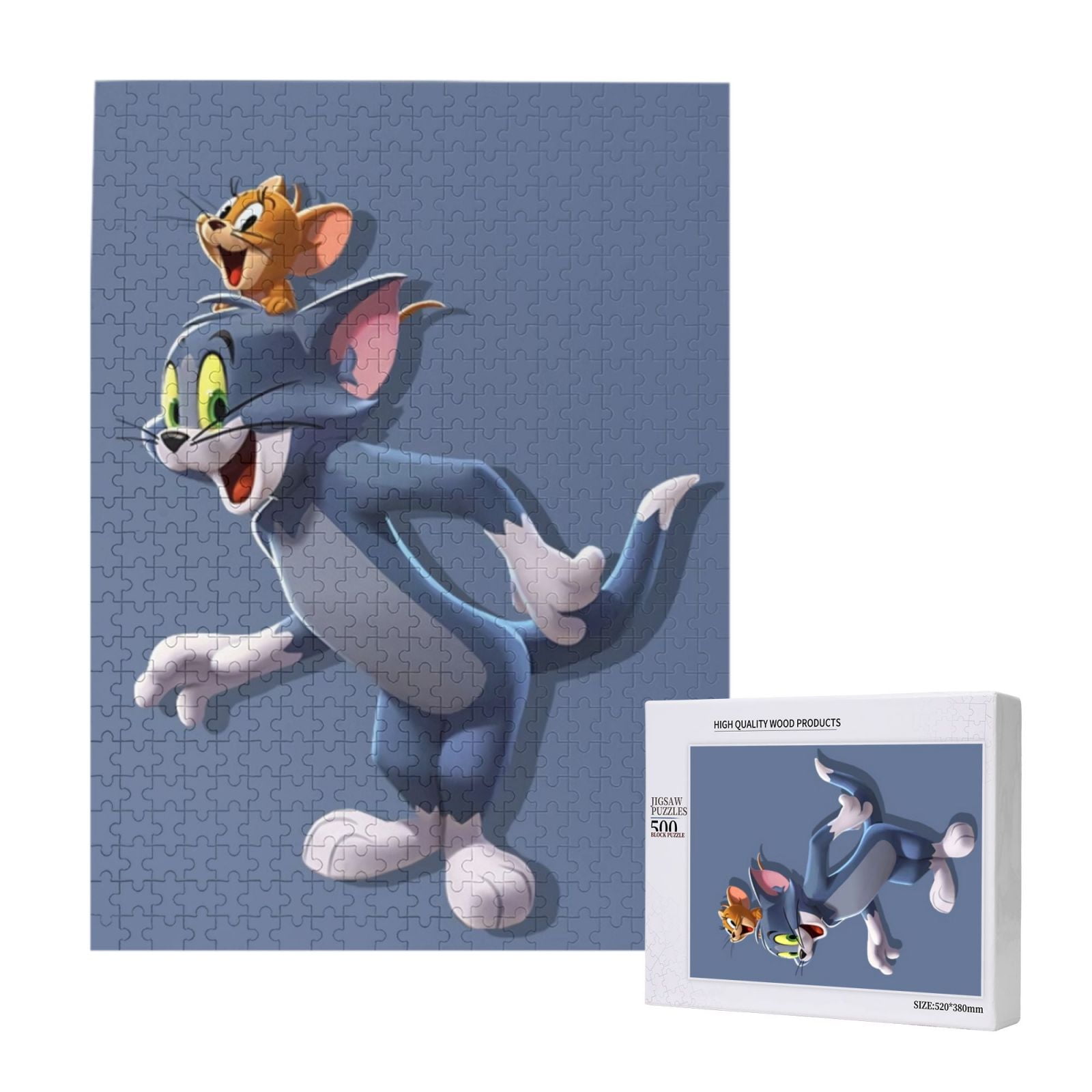Tom And Jerry Anime Puzzles Boys Girls Teens 300/500/1000 Piece Wooden ...