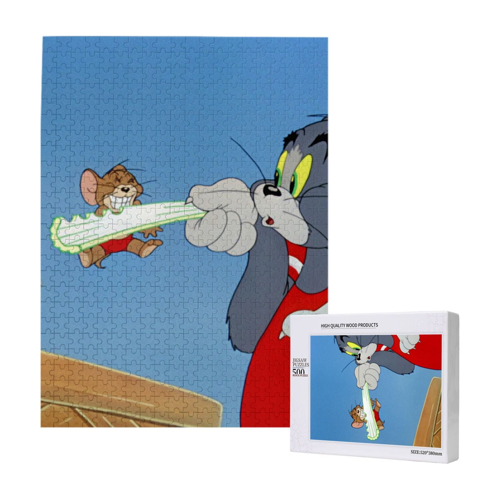 Tom And Jerry Anime Puzzles Boys Girls Teens 300/500/1000 Piece Wooden ...