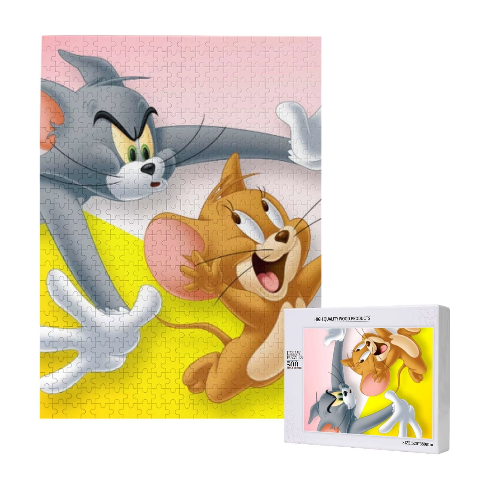 Tom And Jerry Anime Puzzles Boys Girls Teens 300/500/1000 Piece Wooden ...